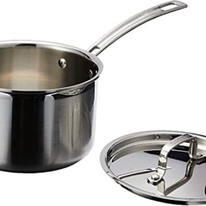 Cuisinart MCP193-18N Multiclad Pro Triple Ply Stainless 3-Quart Skillet, Saucepan w/Cover