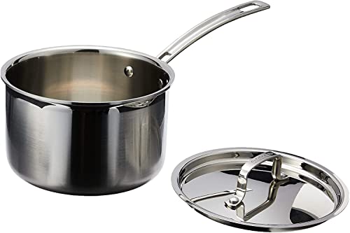 Cuisinart MCP193-18N Multiclad Pro Triple Ply Stainless 3-Quart Skillet, Saucepan w/Cover