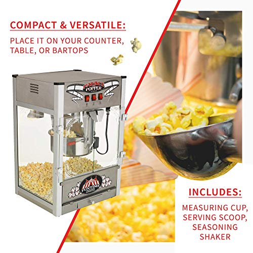 Funtime FT1626PP Popcorn Machine, 18-1/2" x 16" x 26-5/8"