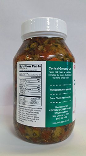 Central Grocery Olive Salad 32 oz (Pack of 1)