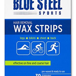 Blue Steel Sports Hair Removal WAX STRIPS