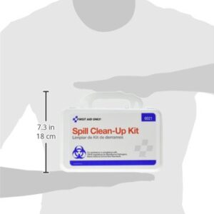 First Aid Only 6021 21-Piece Body Fluid Clean Up Kit in Weatherproof Plastic Case