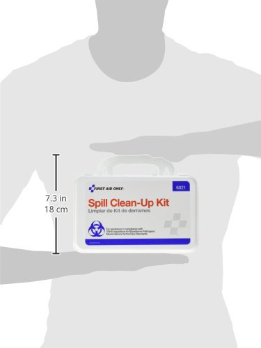 First Aid Only 6021 21-Piece Body Fluid Clean Up Kit in Weatherproof Plastic Case