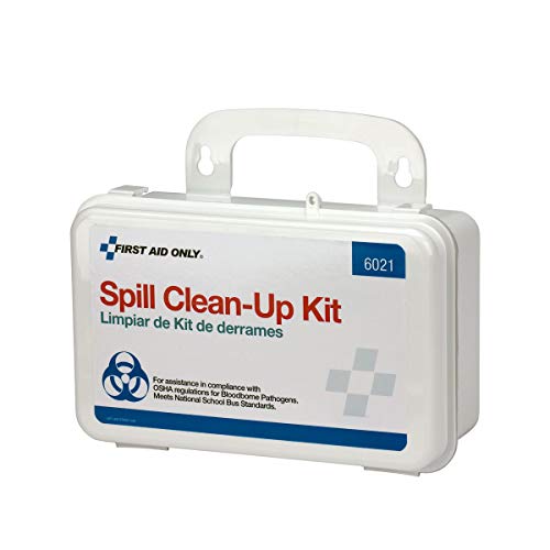 First Aid Only 6021 21-Piece Body Fluid Clean Up Kit in Weatherproof Plastic Case