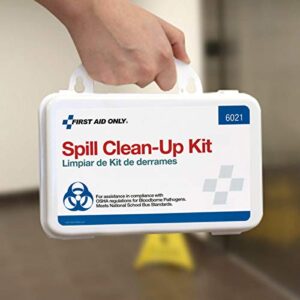 First Aid Only 6021 21-Piece Body Fluid Clean Up Kit in Weatherproof Plastic Case