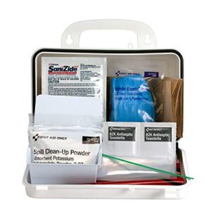 First Aid Only 6021 21-Piece Body Fluid Clean Up Kit in Weatherproof Plastic Case