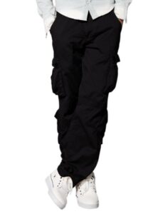 match men's wild cargo pants(black,36)