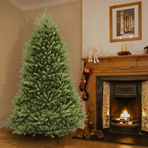 National Tree Company Artificial Full Christmas Tree, Green, Dunhill Fir, Includes Stand, 9 Feet