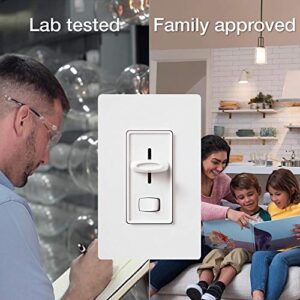 Lutron Skylark LED+ Dimmer Switch for Dimmable LED, Halogen and Incandescent Bulbs | 150W/Single-Pole or 3-Way | SCL-153P-LA | Light Almond