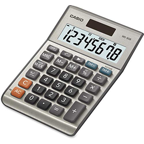 Casio MS-80B Standard Function Desktop Calculator / 5 Pack