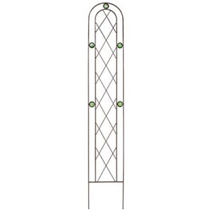 arcadia garden products tr02 arched garden trellis, 5' x 10", black