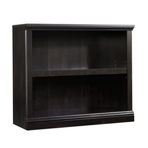 sauder 2-shelf bookcase, estate black finish