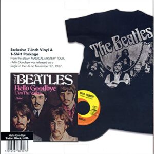 The Beatles-Limited Edition Box-Includes- Hello Goodbye / I Am The Walrus -Exclusive 7-Inch Vinyl & T-Shirt Black, L/XL Package