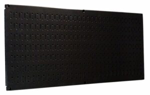 wall control pegboard 16in x 32in horizontal black metal pegboard tool board panel