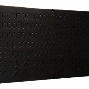 Wall Control Pegboard 16in x 32in Horizontal Black Metal Pegboard Tool Board Panel