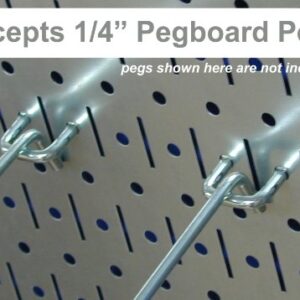 Wall Control Pegboard 16in x 32in Horizontal Black Metal Pegboard Tool Board Panel