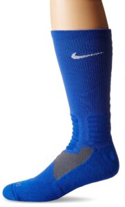 nike hyper elite cushioned basketball crew socks (large)