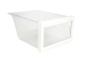 lg electronics 3391jj1038b refrigerator vegetable crisper drawer, clear with white trim