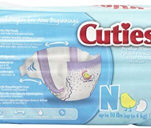 Cuties Baby Diapers, Newborn, 42 Count