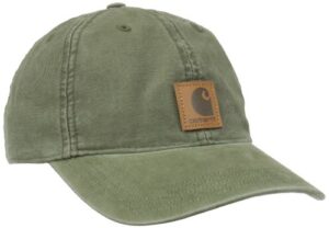 carhartt mens canvas baseball caps, army green, one size us