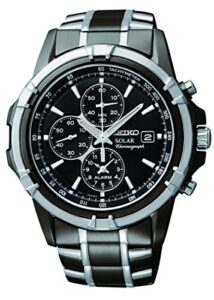 seiko men's ssc143 stainless steel solar watch with link bracelet