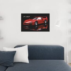 Studio B Ferrari F-40 24"x36" Art Print Poster