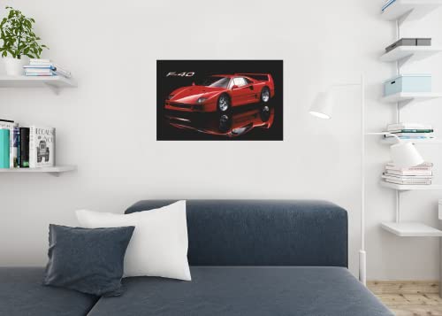 Studio B Ferrari F-40 24"x36" Art Print Poster