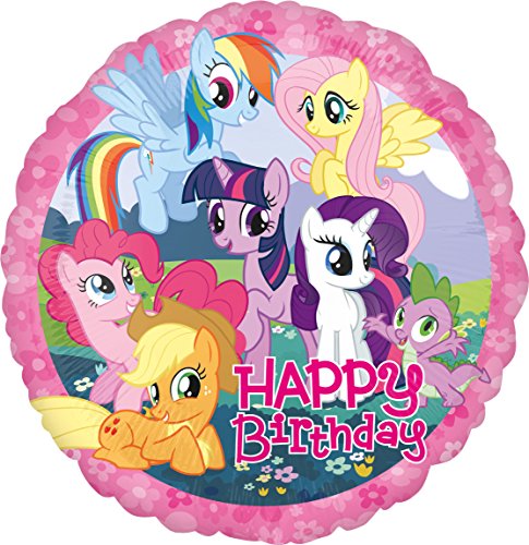 Anagram International My Little Pony Birthday Foil Balloon, 17'', Multicolor