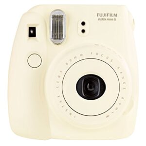 fujifilm instax mini 8 with strap and batteries (white)