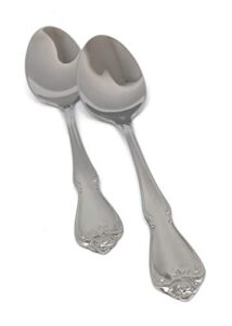 oneida 2552stsf arbor rose flatware - teaspoon - case of 1 dozen