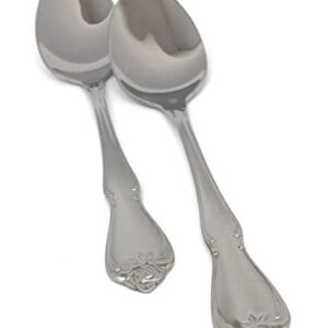 Oneida 2552STSF Arbor Rose Flatware - Teaspoon - Case of 1 Dozen