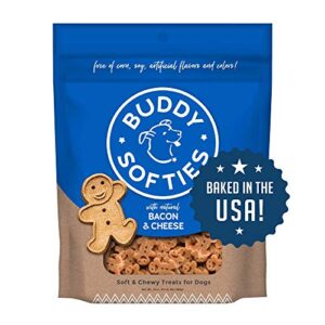 buddy biscuits soft & chewy healthy dog treats with bacon & cheese - 20 oz.