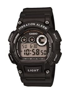 casio men's w735h-1avcf super illuminator watch with black resin band