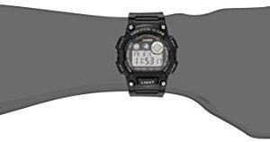 Casio Men's W735H-1AVCF Super Illuminator Watch With Black Resin Band