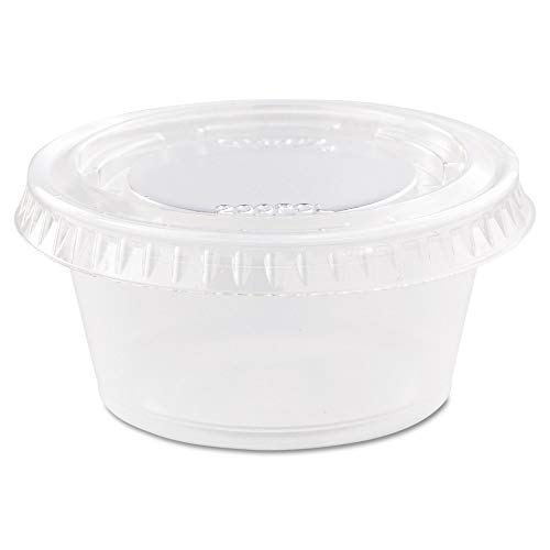 Dart 200PC 2 oz Clear PP Portion Container (Case of 2500)