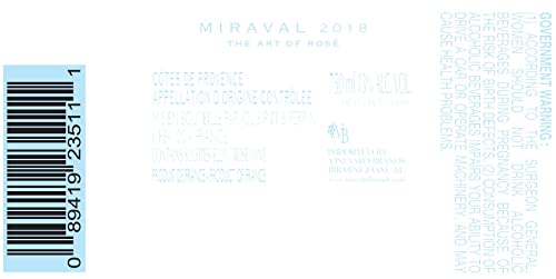 Miraval Rose, Rose Wine, 750 mL Bottle