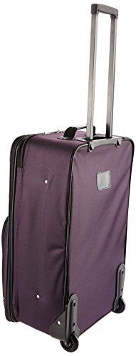 Rockland Fashion Expandable Softside Upright Luggage Set, Purple, 2-Piece (14/19)