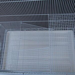 3-Tiers Small Animal Habitate Critter Cage Mouse Hamster Rat Gerbil Guinea Pig Home Sugar Glider Chinchilla Ferret (24" Length x 16" Depth x 24" Height, White)