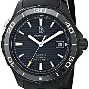 TAG Heuer Men's WAK2180.FT6027 Analog Display Automatic Self Wind Black Watch