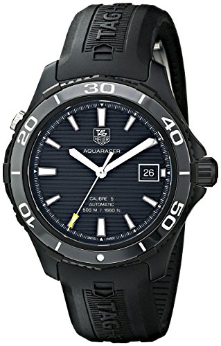 TAG Heuer Men's WAK2180.FT6027 Analog Display Automatic Self Wind Black Watch