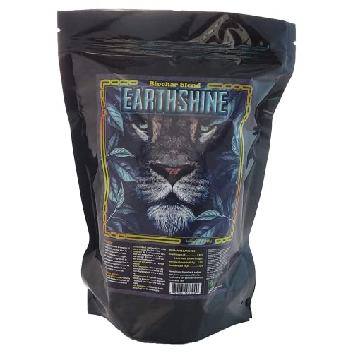 GreenGro Earthshine - Biochar & Humic Acid Blend/Activated Charcoal/Sequesters Carbon/Organic Soil Booster, Top Soil, Plant Food/Compost Tea Accelerator/Derived from Worm Castings / 2lb