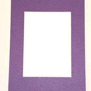 topseller100, Pack of 10 PURPLE 11x14 Picture Mats Matting with White Core Bevel Cut for 8x10 Pictures