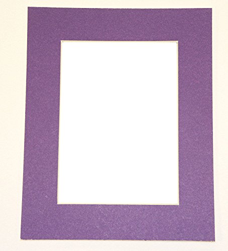 topseller100, Pack of 10 PURPLE 11x14 Picture Mats Matting with White Core Bevel Cut for 8x10 Pictures