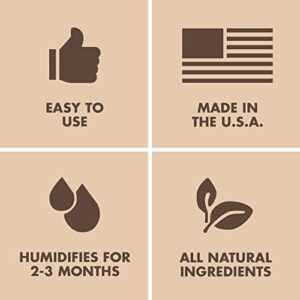 Boveda 72% Two-Way Humidity Control Packs For Wood Humidifier Boxes – 12 Pack – Moisture Absorbers – Humidifier Packs – Individually Wrapped Hydration Packets