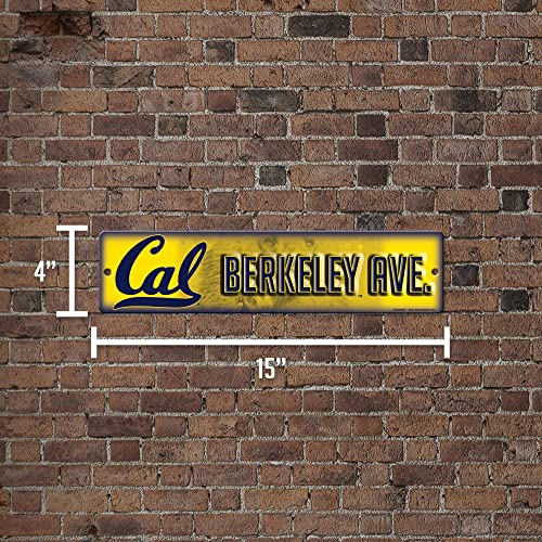 Rico Industries NCAA Rico Industries 16-Inch Plastic Street Sign Décor, California Golden Bears