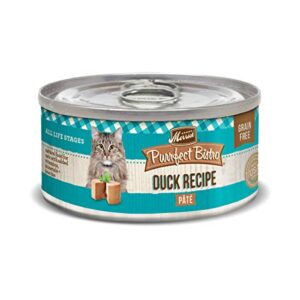 merrick purrfect bistro grain free, 3 oz, duck pate - pack of 24