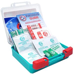 Be Smart Get Prepared 85 Piece First Aid Kit: Clean, Treat, Protect Minor Cuts, Scrapes. Home, Office, Car, School, Business, Travel, Emergency, Survival, Hunting, Outdoor, Camping & Sports, FSA HSA