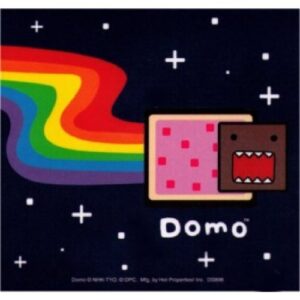 animewild domo rainbow tart domo sticker