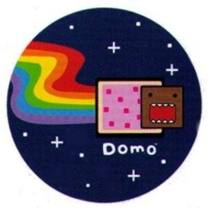 animewild domo-kun poptart nyan cat domo-kun 3" button