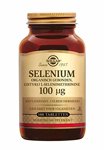 Solgar Yeast-Free Selenium 100 mcg - 100 Tablets - Supports Antioxidant & Immune System Health - Non-GMO, Gluten Free, Dairy Free, Kosher - 100 Servings